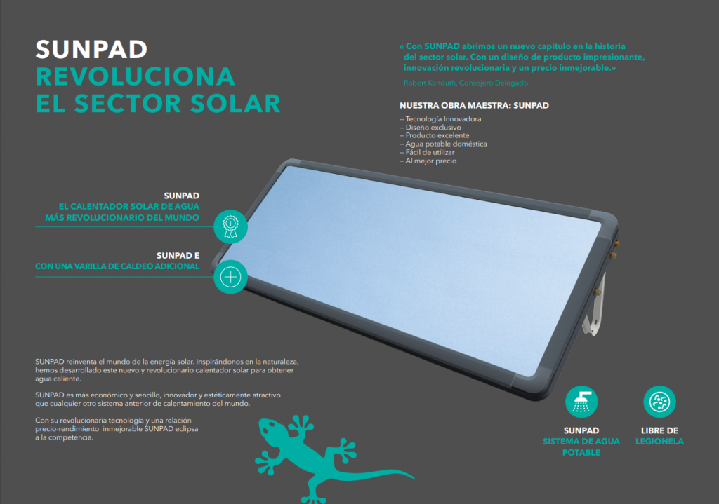 Termo Solar Sunpad - Ceroemisionco2